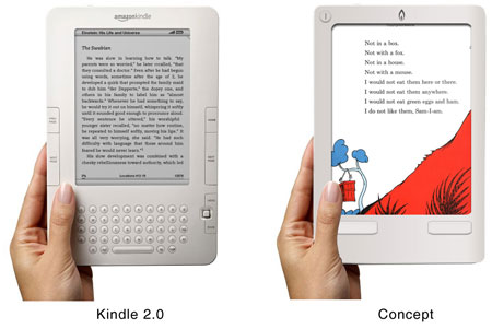 Amazon Kindle redesign concept