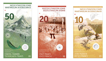 Swiss bank notes contest winners