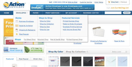 15 good examples of mega drop-down navigation menus