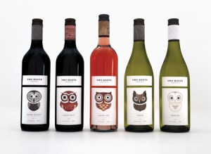 Two Hoots wine packaging
