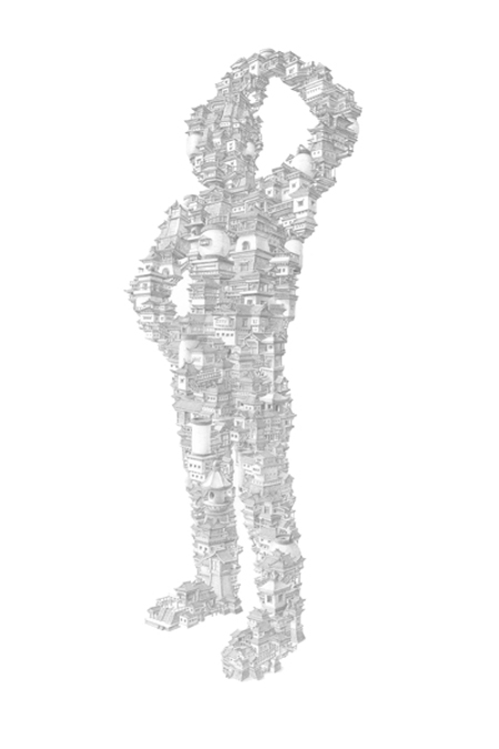 Architectural people by Sean Edwards