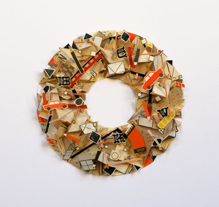 Three-dimensional collages by Sarah Bridgland