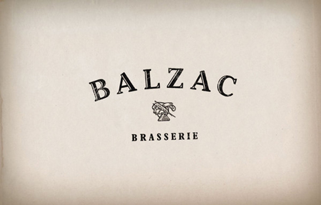 Branding for Balzac Brasserie