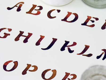 Perfectly hand-painted letters, numbers, and patterns