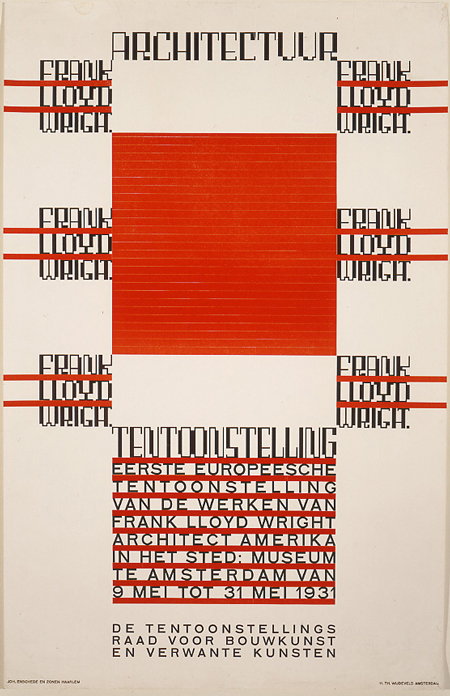 Frank Lloyd Wright's contributions to graphic design