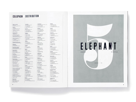 Elephant 5 magazine by Studio8