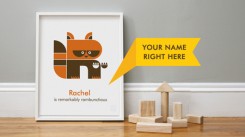 Wee Alpha personnalized alphabet prints