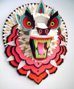 Wood sculptures by AJ Fosik