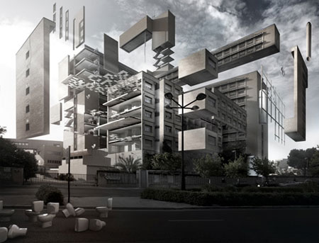 Dismantled buildings