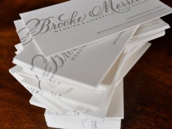 20 elegant business cards with calligraphy