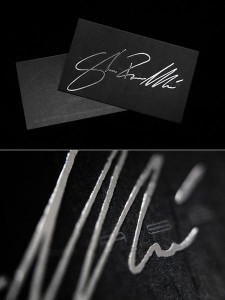 20 elegant business cards with calligraphy