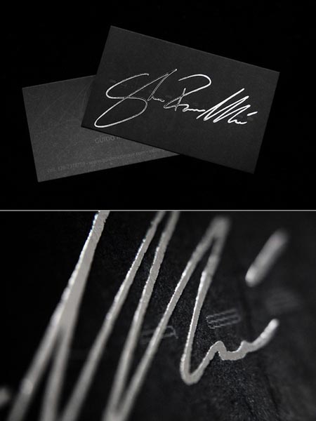 20 elegant business cards with calligraphy