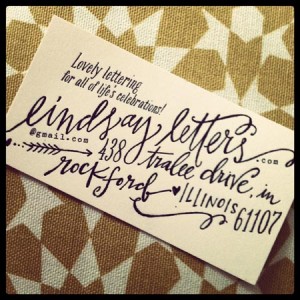20 elegant business cards with calligraphy