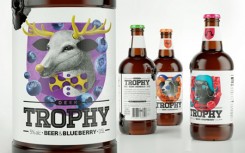 Trophy beer packaging