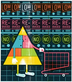 Food pyramid illustrations