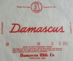 Vintage butter labels