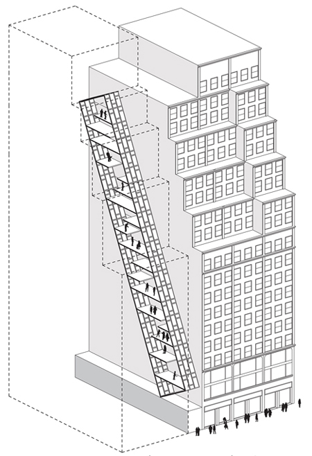 Live between buildings