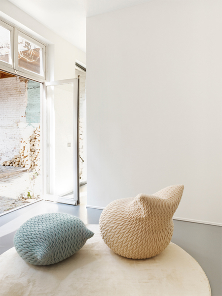8 furnitures to add some hand-knitting to your interior design