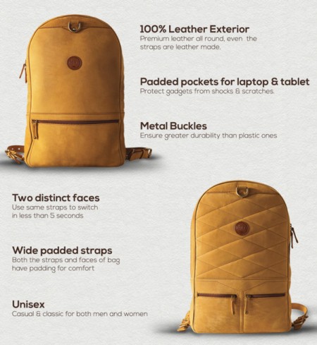 The 2Face backpack on Kickstarter