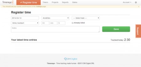 Timeneye: the perfect time tracking app for designers or teams