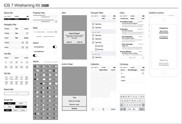 The best free UI and wireframe kits