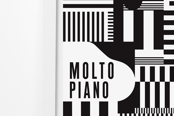 Visual identity for "Molto Piano"