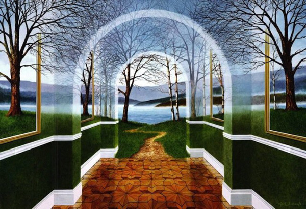 Neil Simone’s surreal paintings merge facts and reality