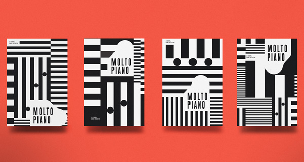 Visual identity for "Molto Piano"