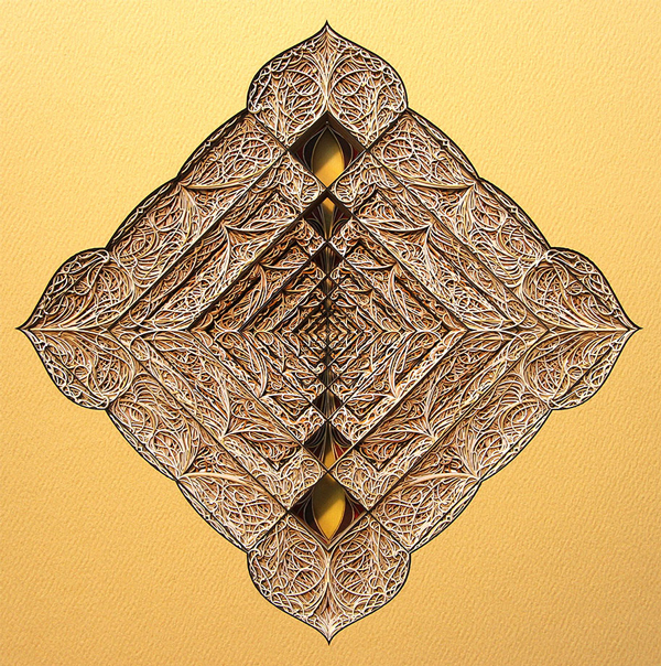 Amazingly detailed laser cut paper art by Eric Standley