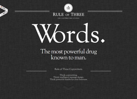 Gorgeous examples of big typography in web design