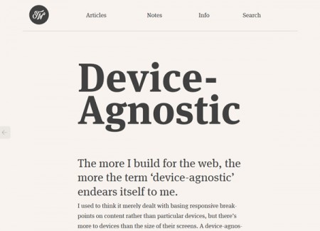 Gorgeous examples of big typography in web design