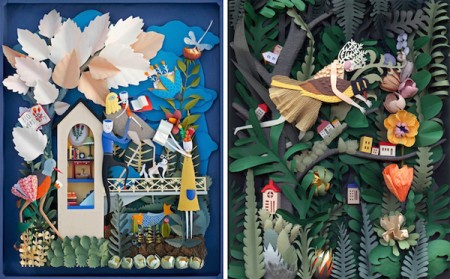 Stunning paper art illustrations by Elsa Mora