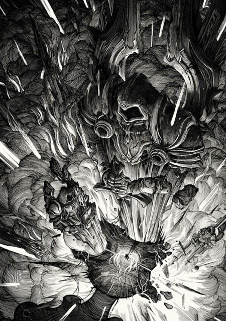 Spectacular black & white illustrations by Nicolas Delort