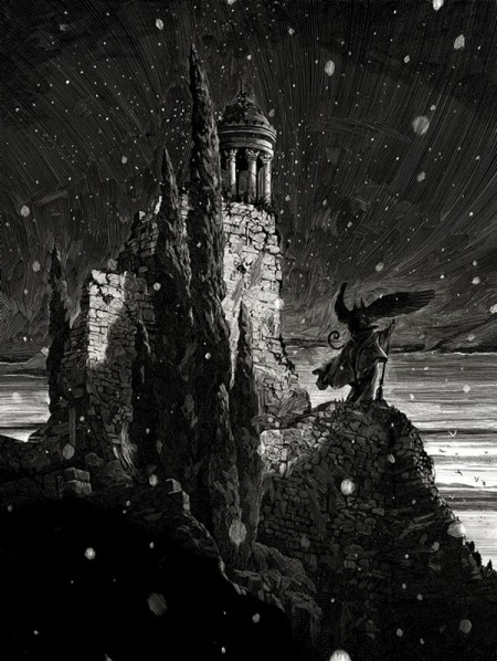 Spectacular black & white illustrations by Nicolas Delort
