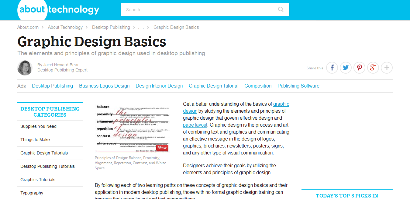 21 great articles to learn graphic design theory