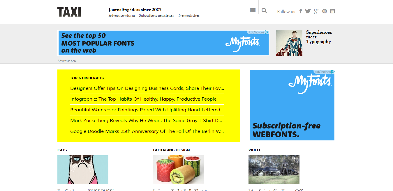 11 awesome websites for graphic design inspiration