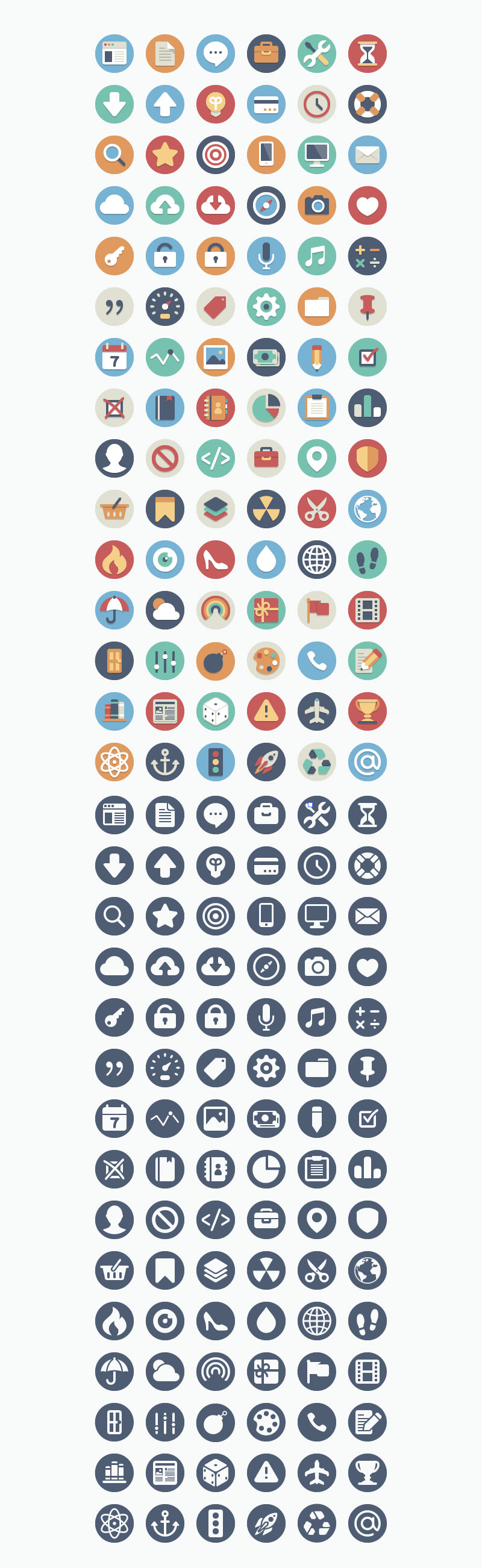 10 awesome free flat icons packs