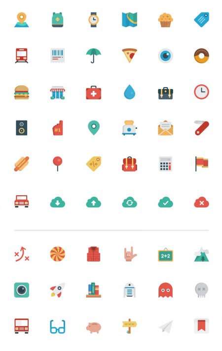 10 awesome free flat icons packs