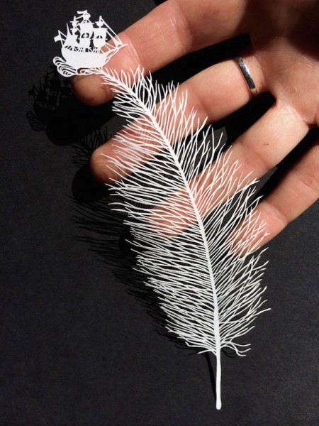 Paper-cutting art with an amazing level of details