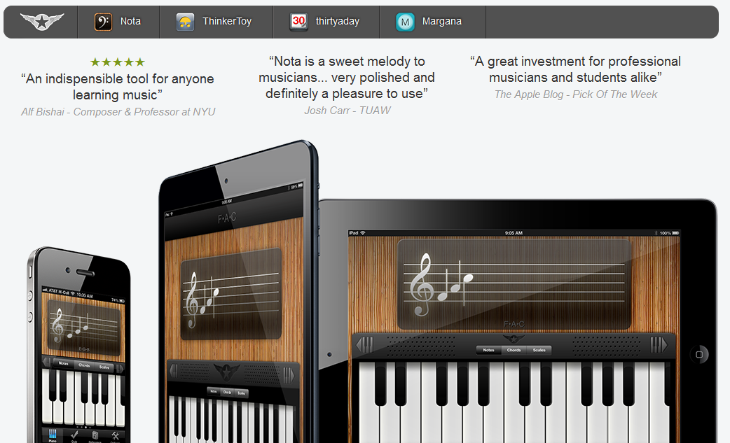 20 gorgeous iPhone apps website designs