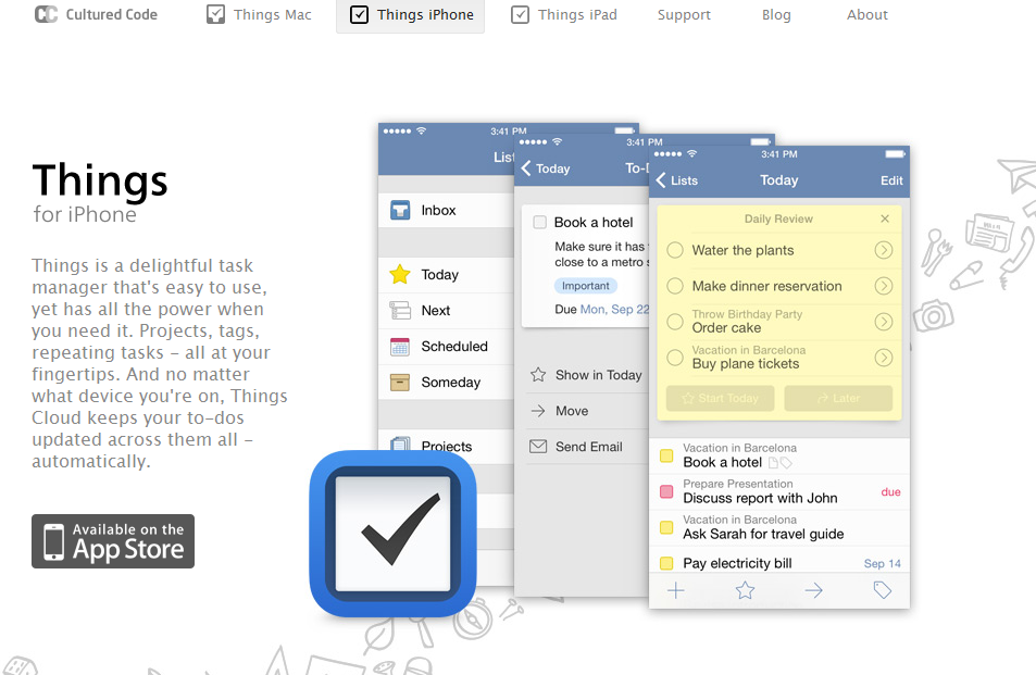 20 gorgeous iPhone apps website designs