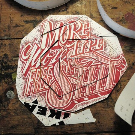 Creative lettering on unusual objects by Rob Draper