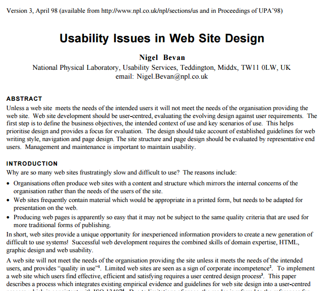 10 PDF reports to learn about usability