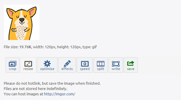 The easiest way to resize or crop your animated gifs