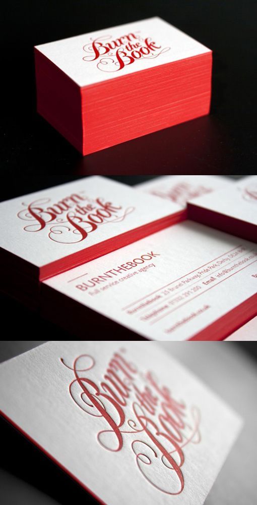 15 beautiful business cards with a letterpress finish
