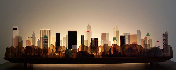 Customizable 3D layered glass sculptures