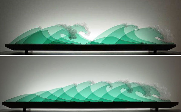 Customizable 3D layered glass sculptures