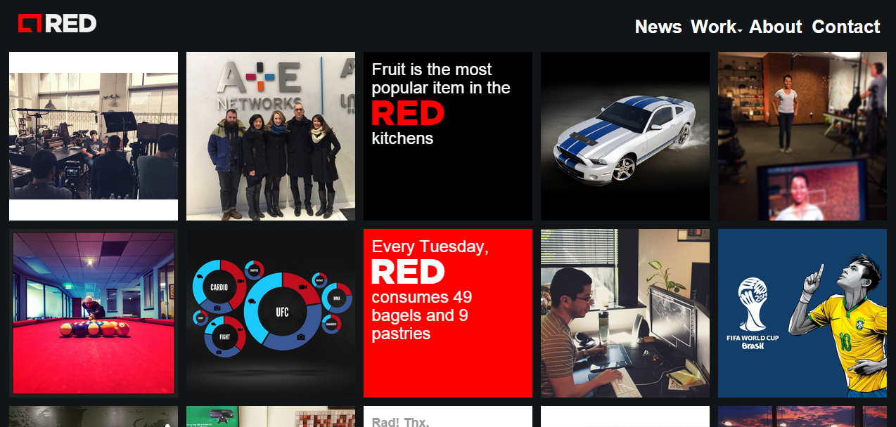 10 good examples of grid-based web design