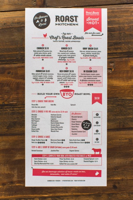 Menu design at its best