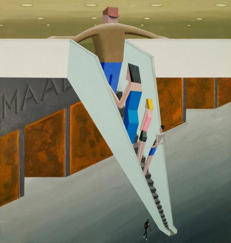 Mernet Larsen likes to put things in (weird) perspective in her paintings